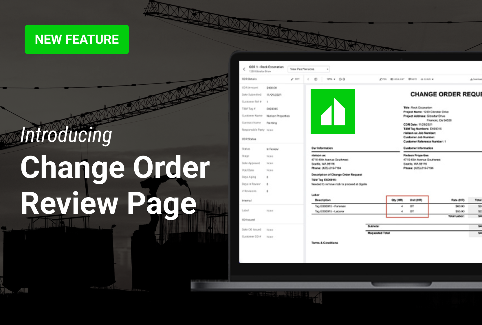 Real-Time Change Order Review Page with PDF Annotations